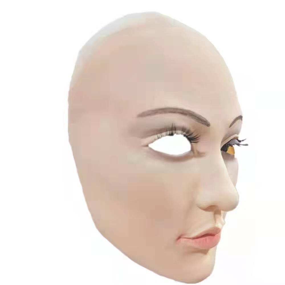 Lifelike Face Mask Simulation White Man Female Latex Mask（Better After ...