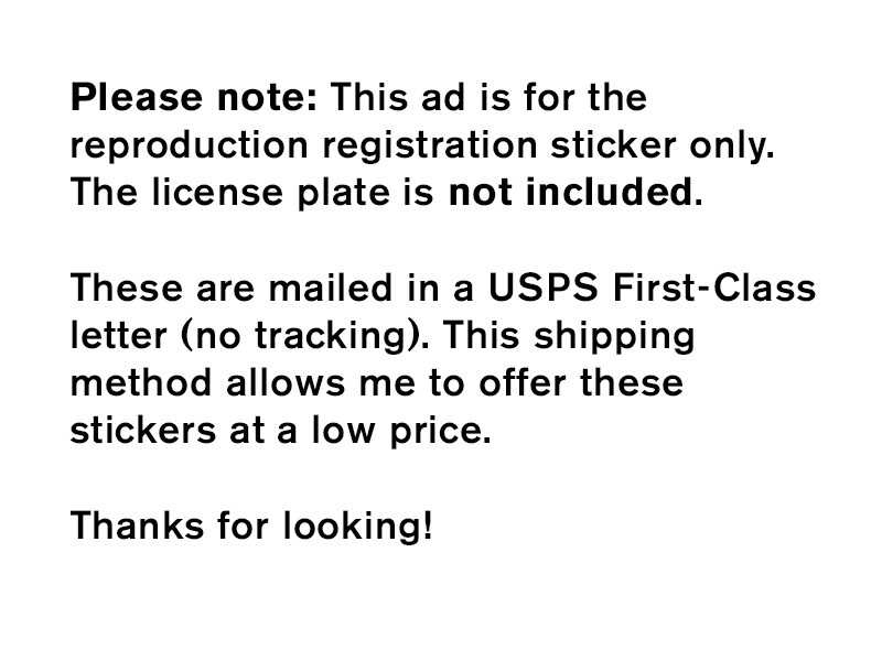 1984 New York Registration, License Plate Sticker, YOM, NY, Tag, DMV | eBay