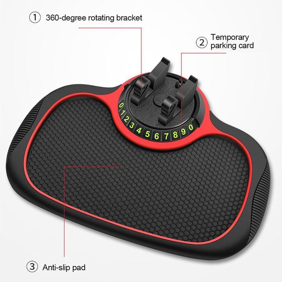Car Anti Slip Mat Sticky Pad Phone Holder Dashboard Mount Parki Stand ...