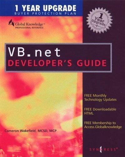 VB.Net Developer's Guide by Wei-Meng Lee (2001, Trade Paperback) for sale online | eBay