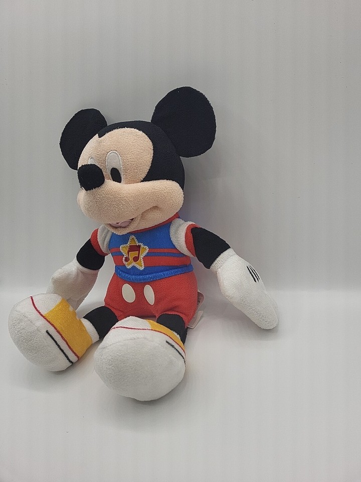 Mickey Mouse Singing Talks Fun Stuffed Plush Disney Junior Wiggle Song ...