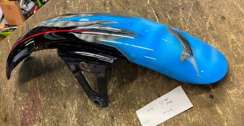 OEM Front Fender Harley FXSTS Springer Softail Black Airbrush F16 ...