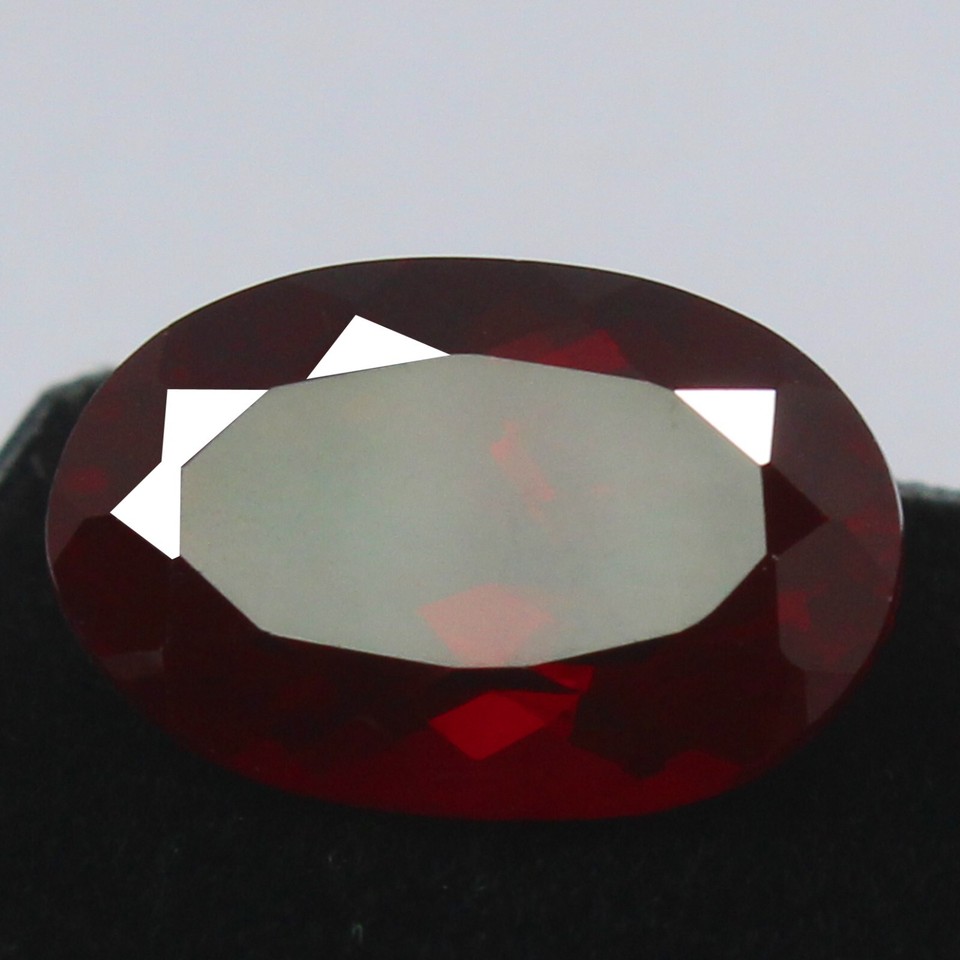 Natural Certified 7.30 Ct+ Madagascar Deep Red Ruby 14x10 mm Oval ...