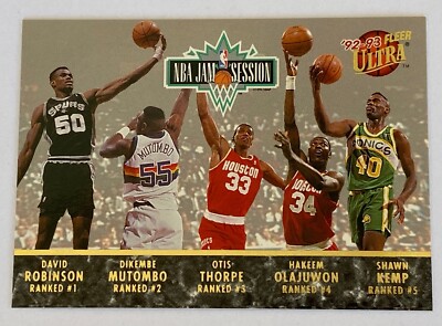1992-93 Fleer Ultra NBA Jam Session David Robinson, Barkley, Kemp ...