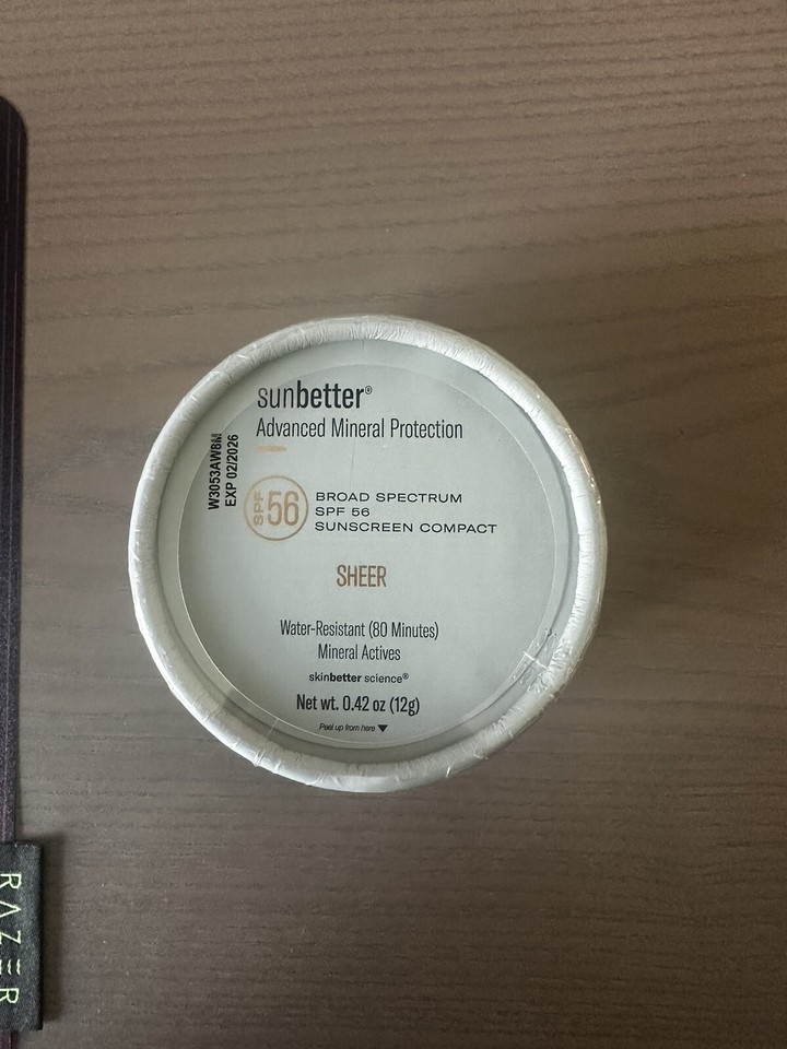 Skin Better Science Sunbetter Sunscreen Compact Sheer SPF 56 EXP 02/26 ...