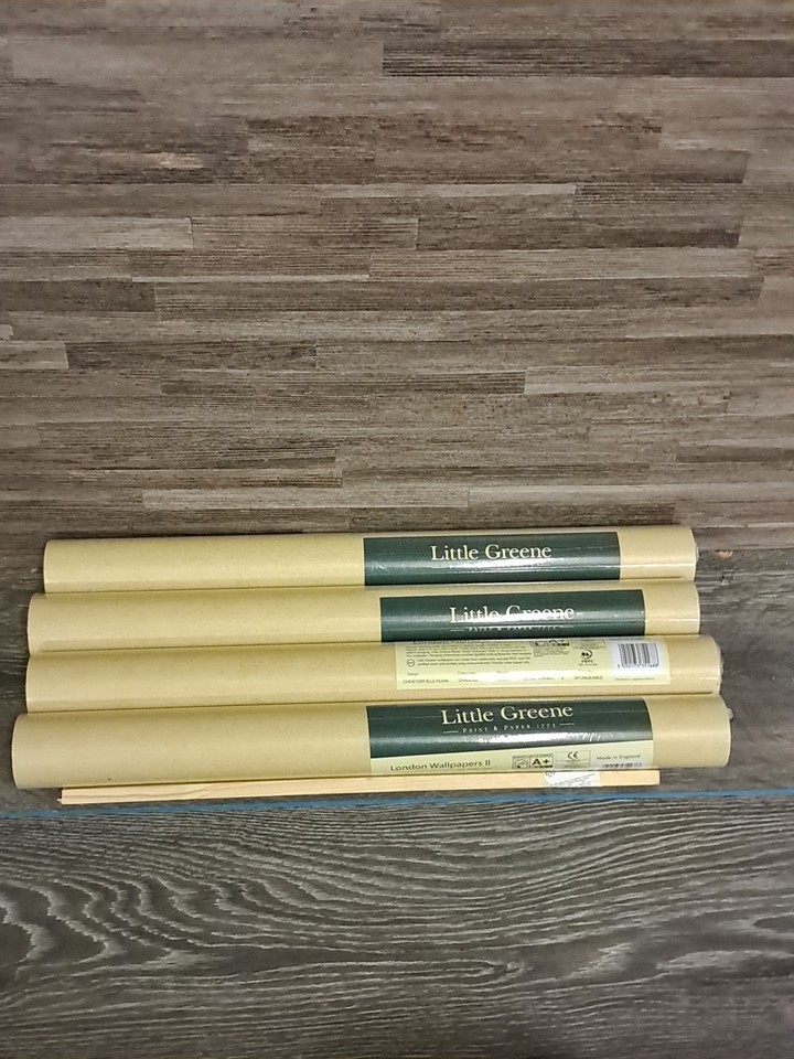 4 Rolls of Little Greene Chesterfield Plain Chamois Wall Paper | eBay UK