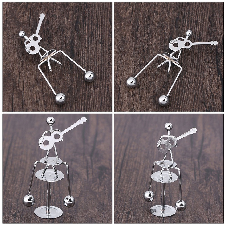 2 Pcs Guitar and Man Sculpture Balance Toy Science Gadget Balancing ...