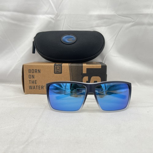 Costa Del Mar Rincon Large Square 580G Polarized Mirror Sunglasses Blue ...