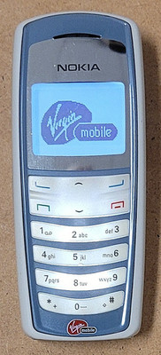 Nokia Shorty 2115i - Blue and White ( Virgin Mobile ) Very Rare ...