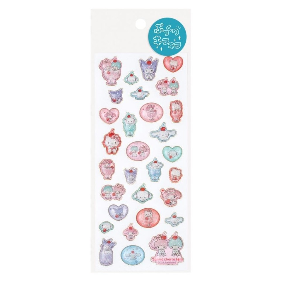 Sanrio sticker sheet Kirafuchi/MX Purushuwa Drink | eBay