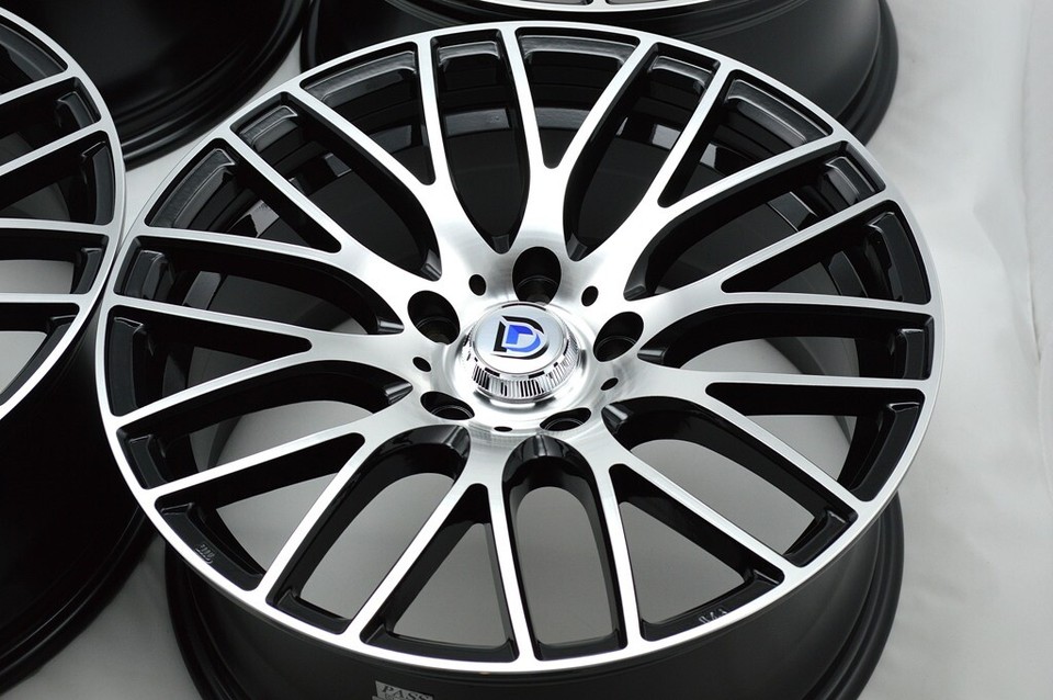 4 New 18x8 DDR Zuki 18" Rims Wheels X3 X5 320i 323i 325i 328i 330i 428i ...