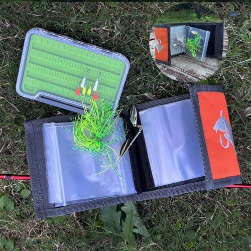 10 Pockets Fly Fishing Leader Wallet Leader Case Storage for Fly ...