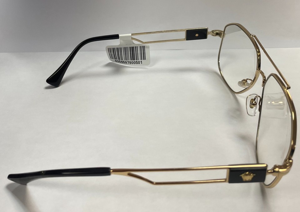 Versace VE1287 Eyeglasses 1287 Eye Glasses 1002 Man Square Optical ...