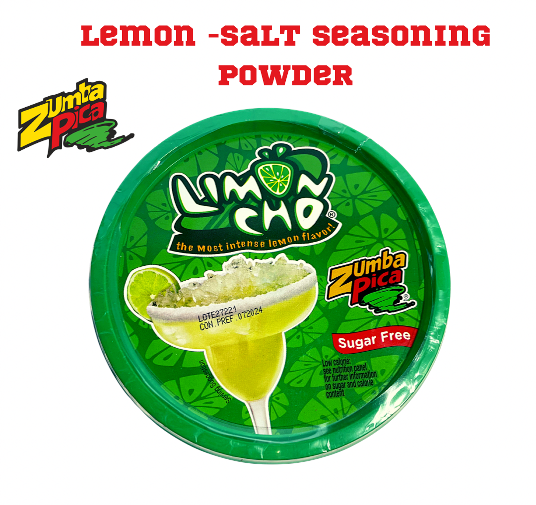 Lemon Salt Seasoning Powder 1- 8.8oz container/ Salt Rim/ Zumba Pica ...