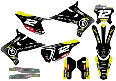 2025 Triumph TF 250 X Doerr Triumph Racing Kit & Plates Graphics MSG Us ...