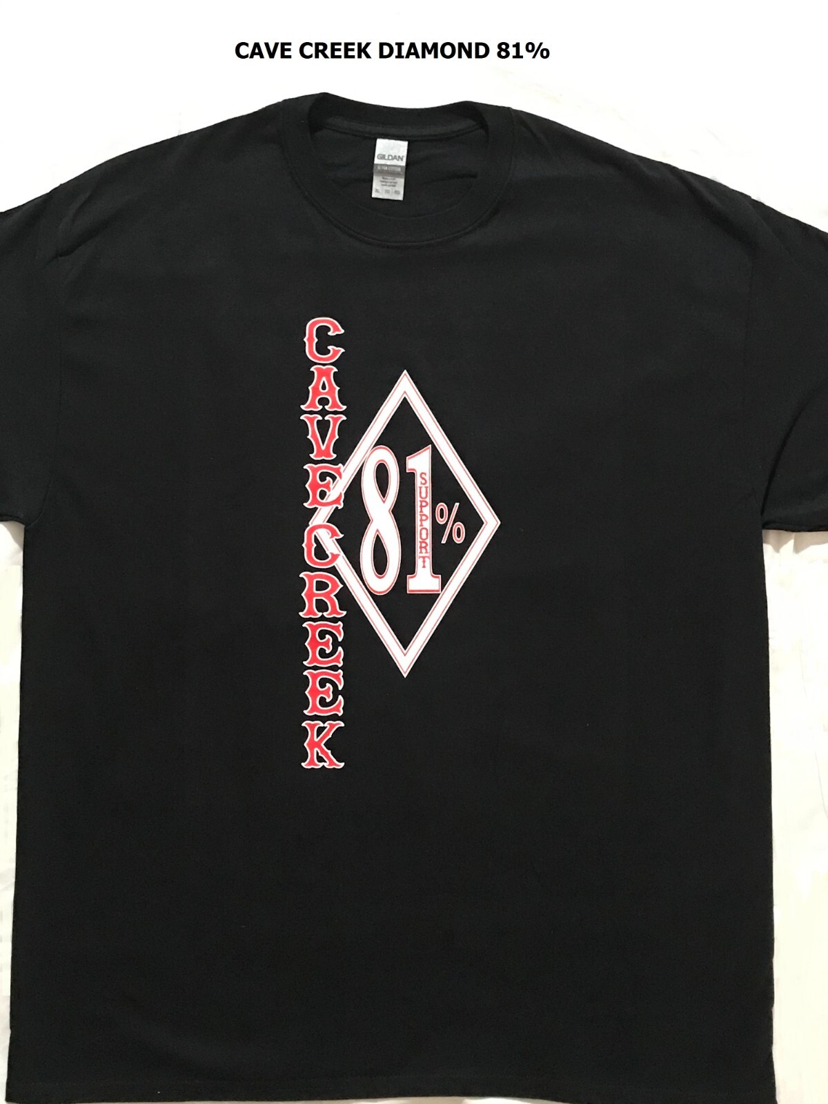 Hells Angels Cave Creek Support 81 - Mens - Diamond 81% Support T-Shirt ...
