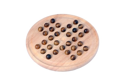 Redify - Pretty English Solitaire Game, 33 Holes Wooden 23 Cm - 200119 ...
