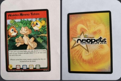 Wooden Nimmo Totem 70/100 Mystery Island - Uncommon Neopets card | eBay