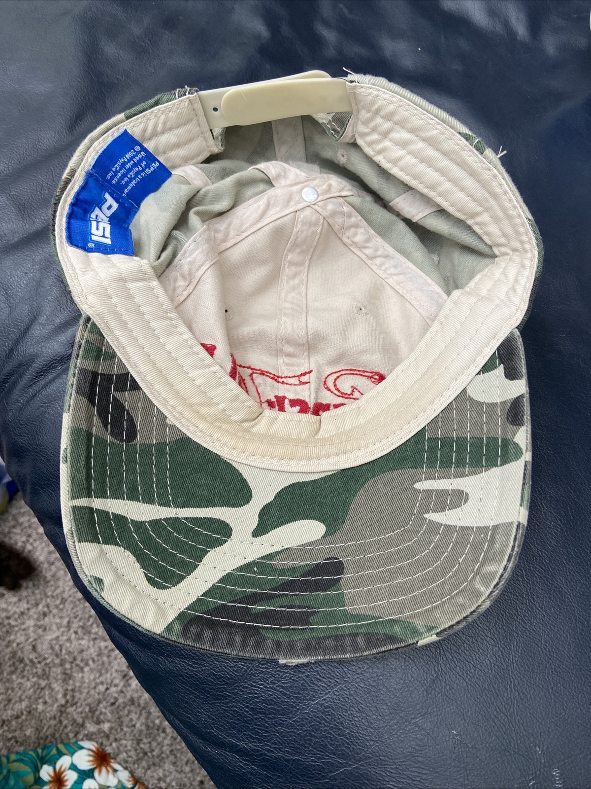 Pepsi Cola Official Cap/Hat Camouflage Distressed Retro Logo Adjustable ...