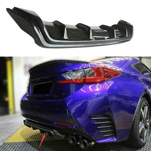 Real Carbon Rear Bumper Diffuser For Lexus RC200t RC300 F-Sport 2015 ...