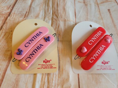 2 Vintage 1980's Russ Hair Clip Barrettes "Cynthia" | eBay