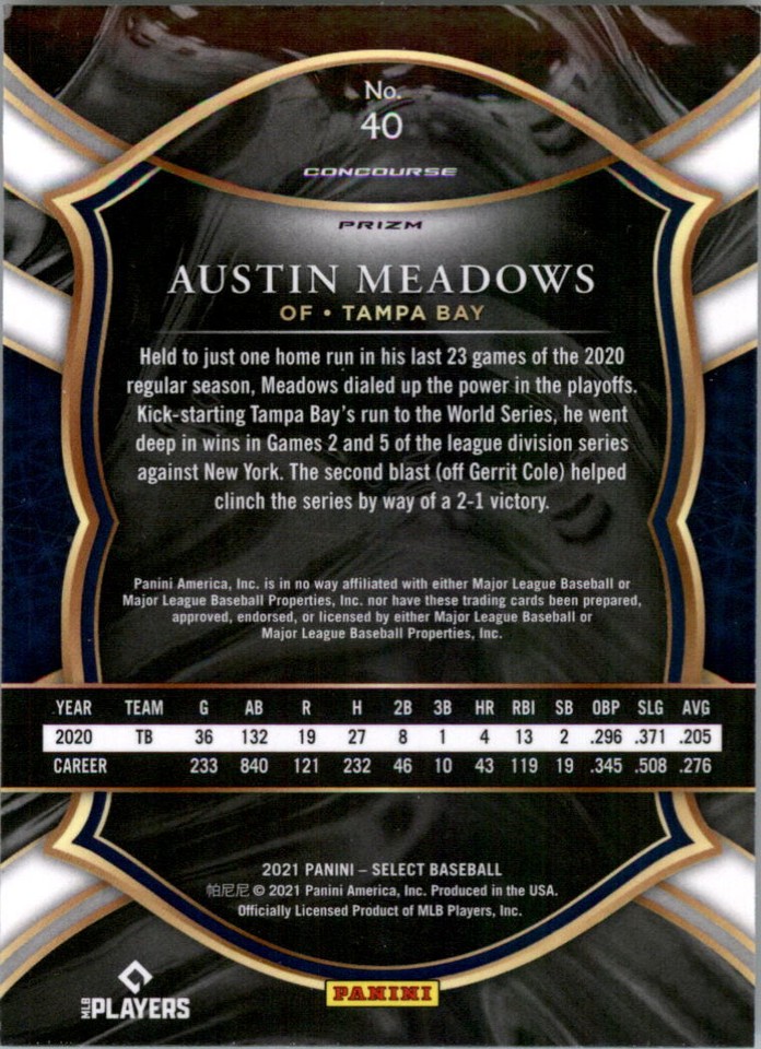 2021 Select Scope #40 Austin Meadows - NM-MT | eBay
