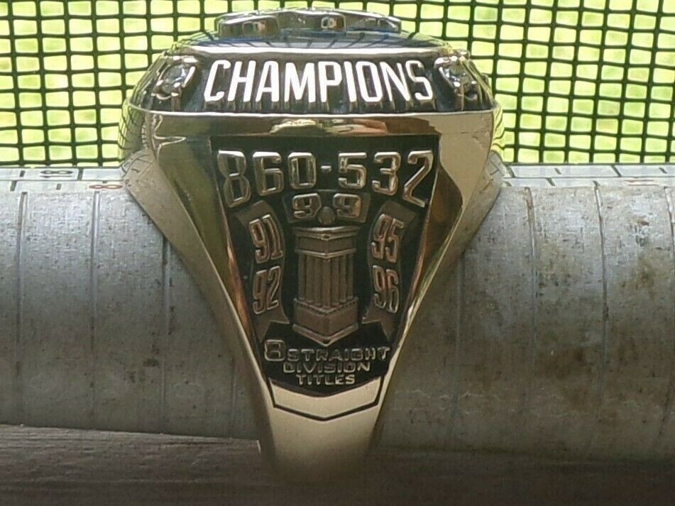 AUTHENTIC 10K/DIAMONDS ATLANTA BRAVES NL CHANPIONSHIP RING, STAFF | eBay