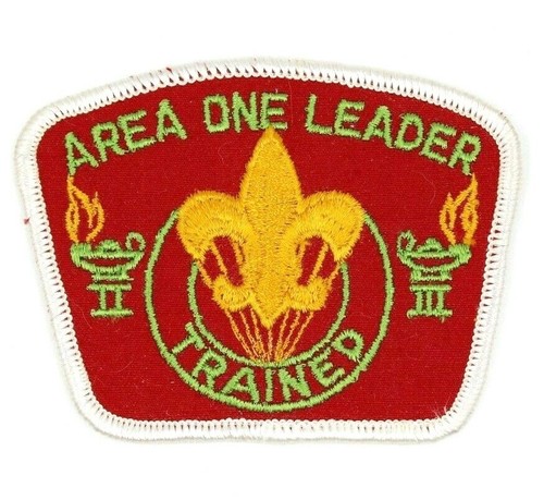 Vintage Area One Trained Leader Patch Boy Scouts BSA | eBay