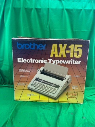 Vintage Brother AX-15 Electronic Portable Typewriter (BR34) | eBay
