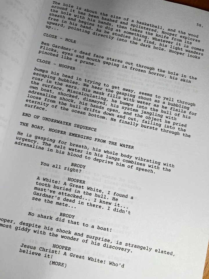 Jaws Script Signed- Autograph Reprints- Full Script- 126 Pages Long | eBay