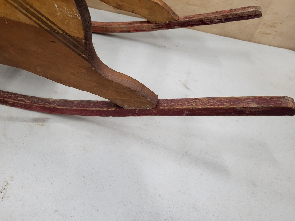 Child's Primitive 1912 Antique Shoo Fly Wood Rocking Horse with ...