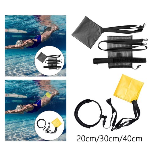 Swim Parachute Swim Resistance Cords Aids Swimming Resistance Belt with ...