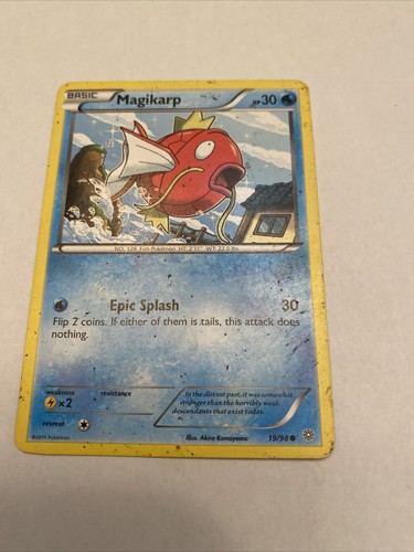 POKEMON Trading Card Basic Magikarp HP30 Epic Splash 19/98 | eBay