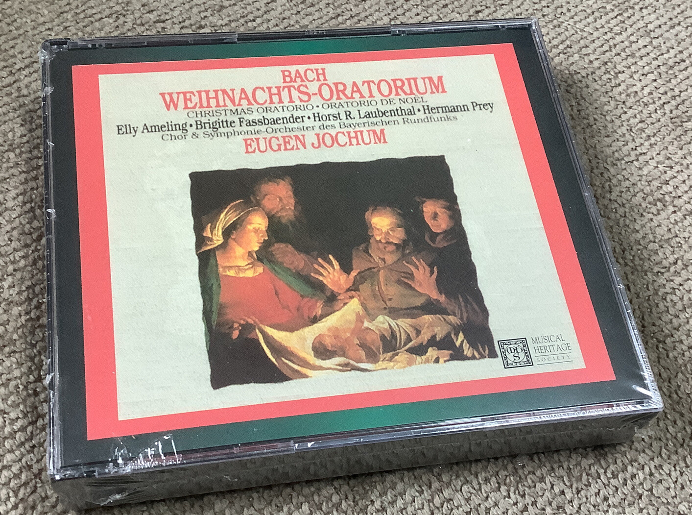 EUGEN JOCHUM Bach: Christmas Oratorio (weinachts-oratorium) 3 CD Box ...