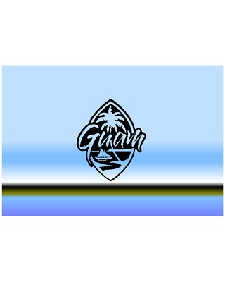 Guam Seal Vinyl Decal Sticker in Script font style * COLOR OPTIONS ...