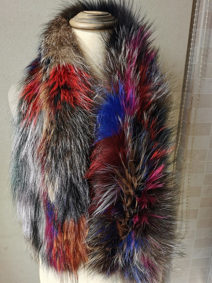 Women Real Best Silver Fox Fur Scarf Winter Warm Neckerchief Muffler ...