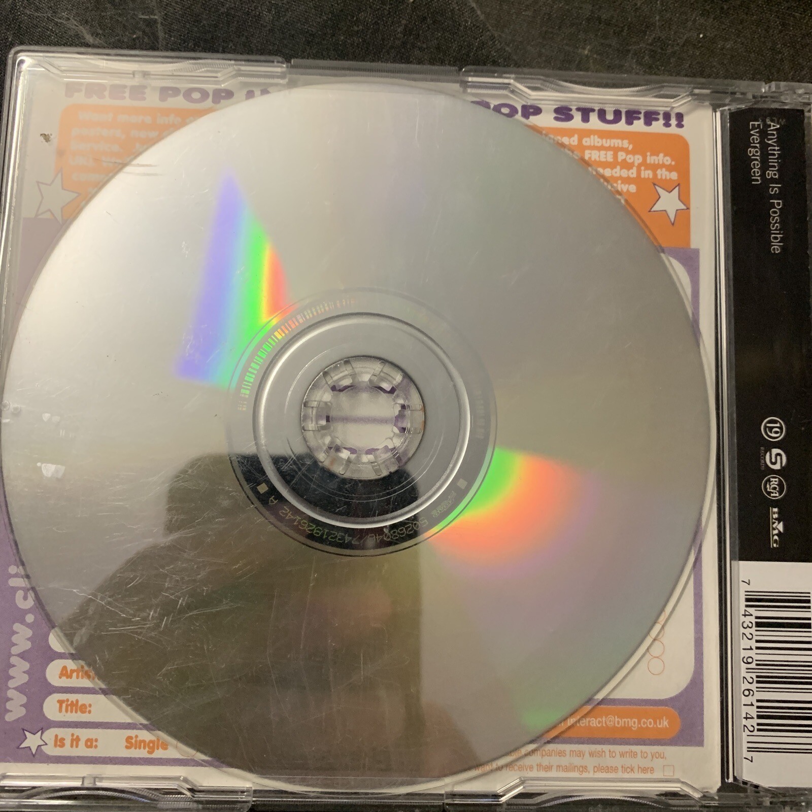 Anything Is Possible/Evergreen by Will Young (CD, 2002)(b80/9) Ukimport ...