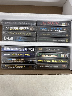 LOT OF 16 Sealed RAP HIP-HOP CASSETTE TAPES wholesale resale Lil Flex ...