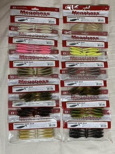 Megabass 3 Inch Hazedon Shad 12 Bags Color Set | eBay