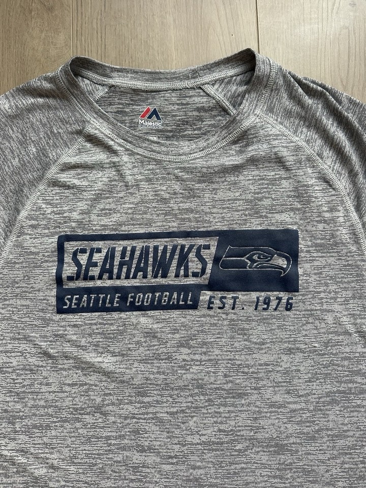 Majestic Men’s Grey Seattle Seahawks Shirt Size Medium NFL | eBay