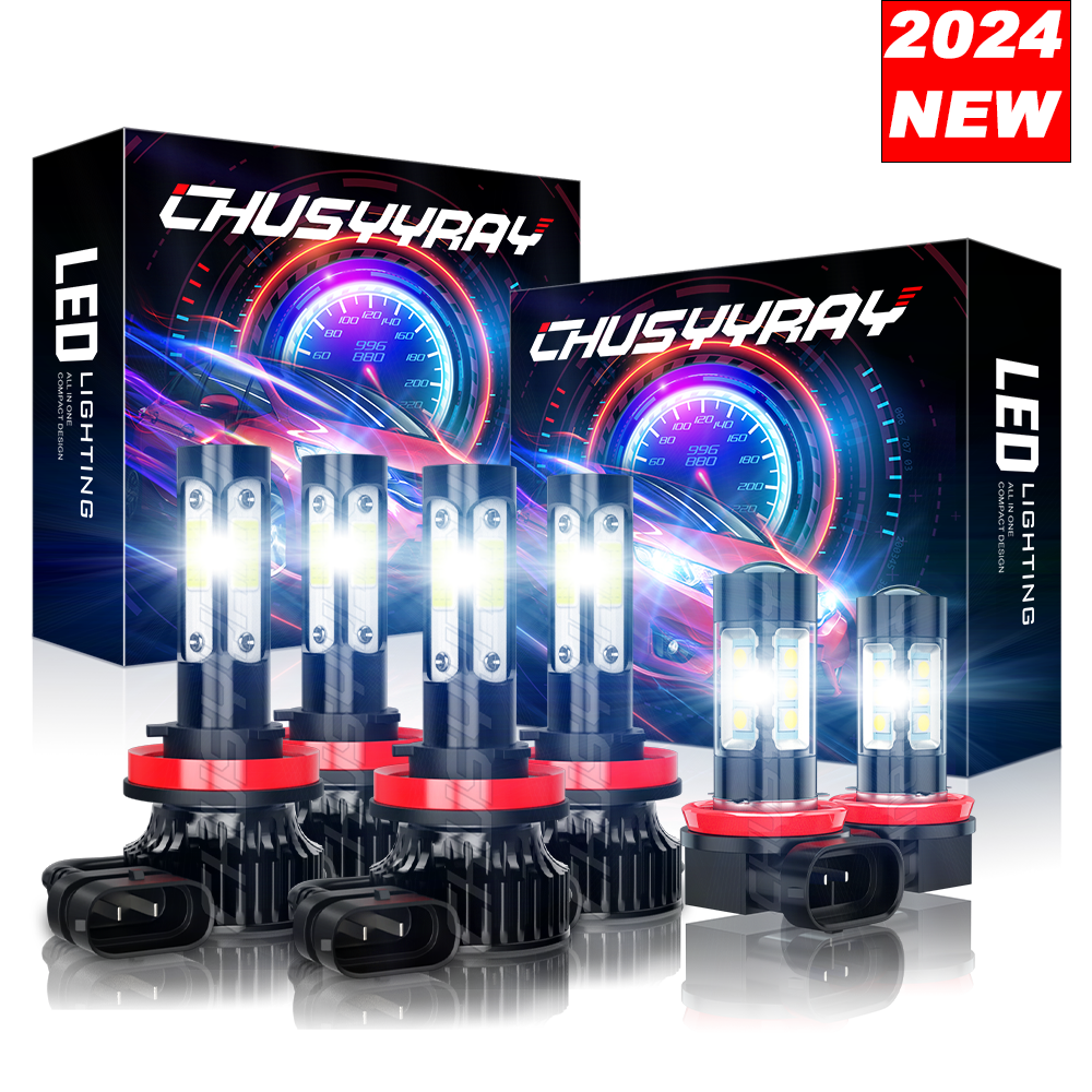 fit 2006-2007 Chevy Monte Carlo LED Headlight Hi/Lo Fog Light Bulbs ...