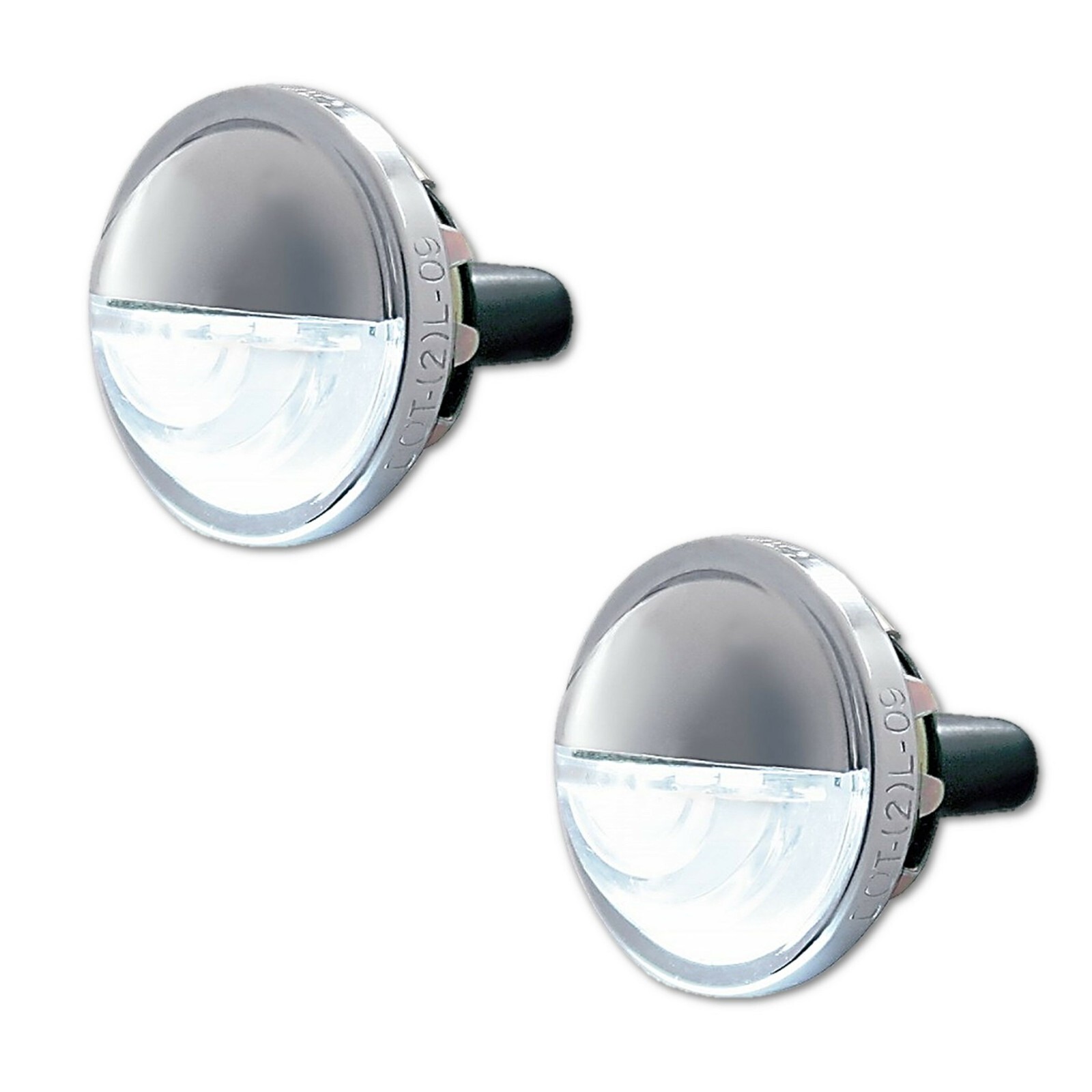 1-1/2" 4-LED Chrome License Plate Auxiliary Light Car Truck Trailer ...