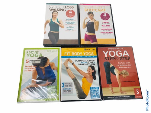 🔥Lot Of 5 • Workout Yoga Dvd Set • Beginners Bootcamp Weight Loss ...