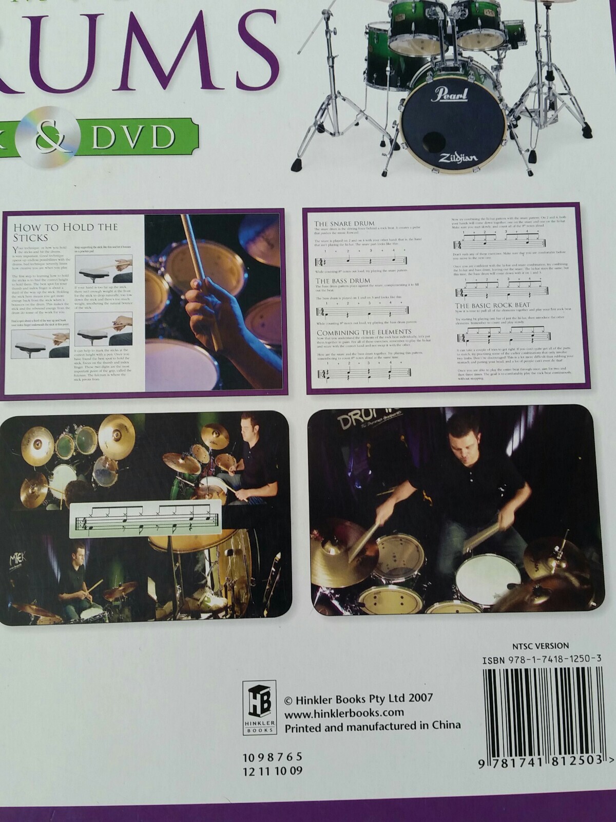 Simply Drums Book & DVD Box Set Instructions Over 100 Drumming ...