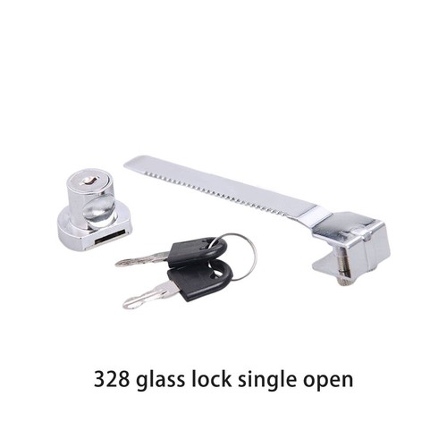 Rack Lock with Key Zinc Alloy Display Cabinet Sliding Locks Furniture ...