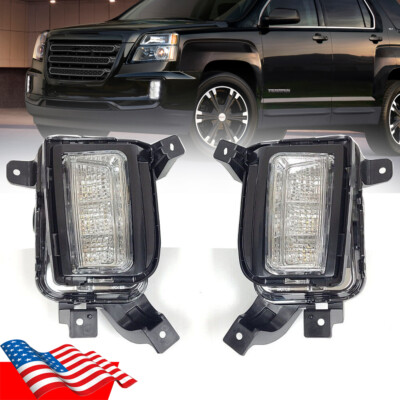 LED Front Bumper Fog Light Lamp w/Bezel DRL Signal Kit For GMC Terrain ...