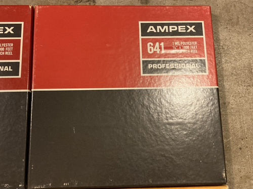 7" Reel to Reel Tapes - Lot of 7 - Paperboard Storage Cases - Ampex ...