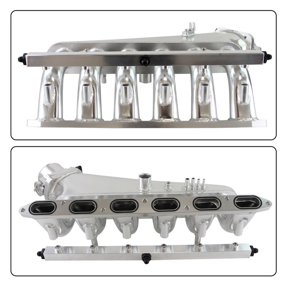 Billet Intake Manifold w/ Fuel Rail kit+Throttle Body BMW E36 E46 325i ...