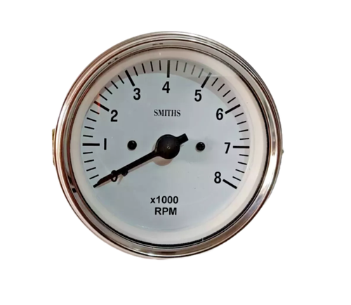 Smiths Replica Tachometer 0-8000 RPM Electronics Electric 85MM White | eBay