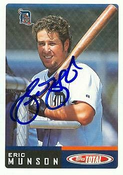 Eric Munson autographed Baseball Card (Detroit Tigers) 2002 Topps Total ...